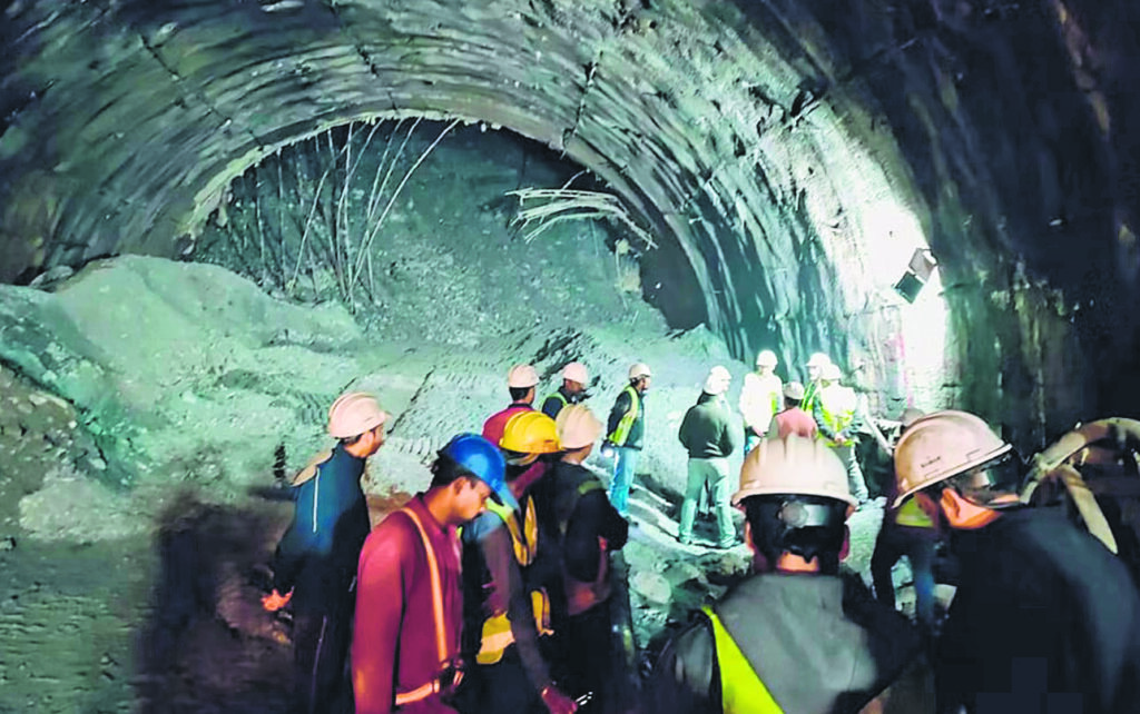 Rescuers drill through rubble to create escape passage - The Daily Guardian