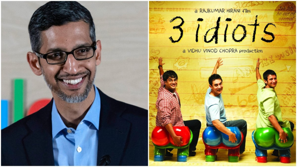 Google CEO Sundar Pichai Uses '3 Idiots' Scene to Illustrate 'Success'