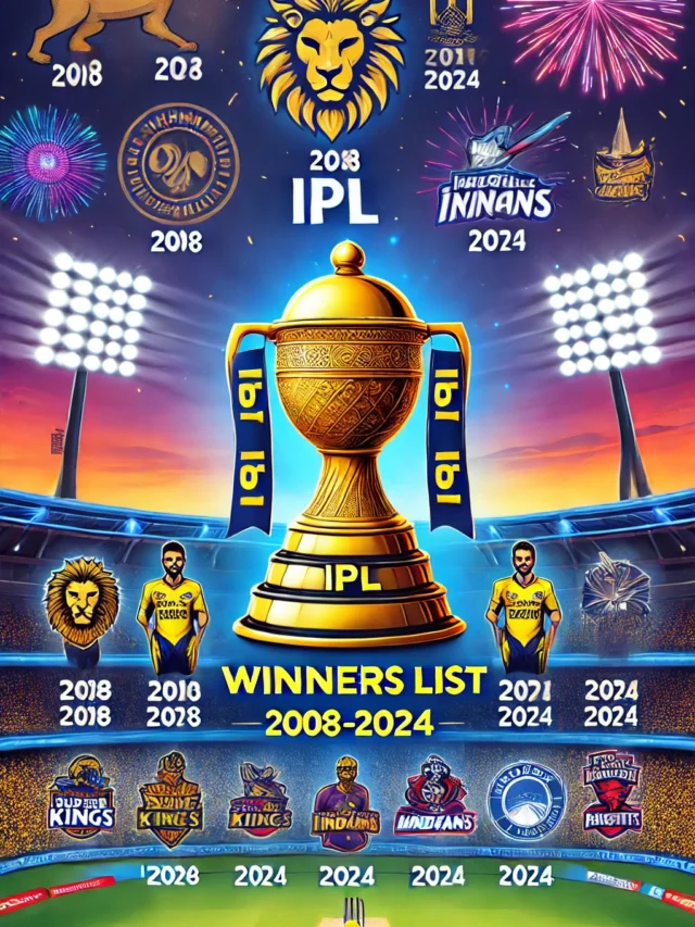 IPL Winners List (2008-2024): All Teams That Have Lifted the Trophy